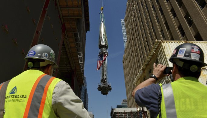 [Fotos] Instalan antena en edificio más alto del nuevo World Trade ...
