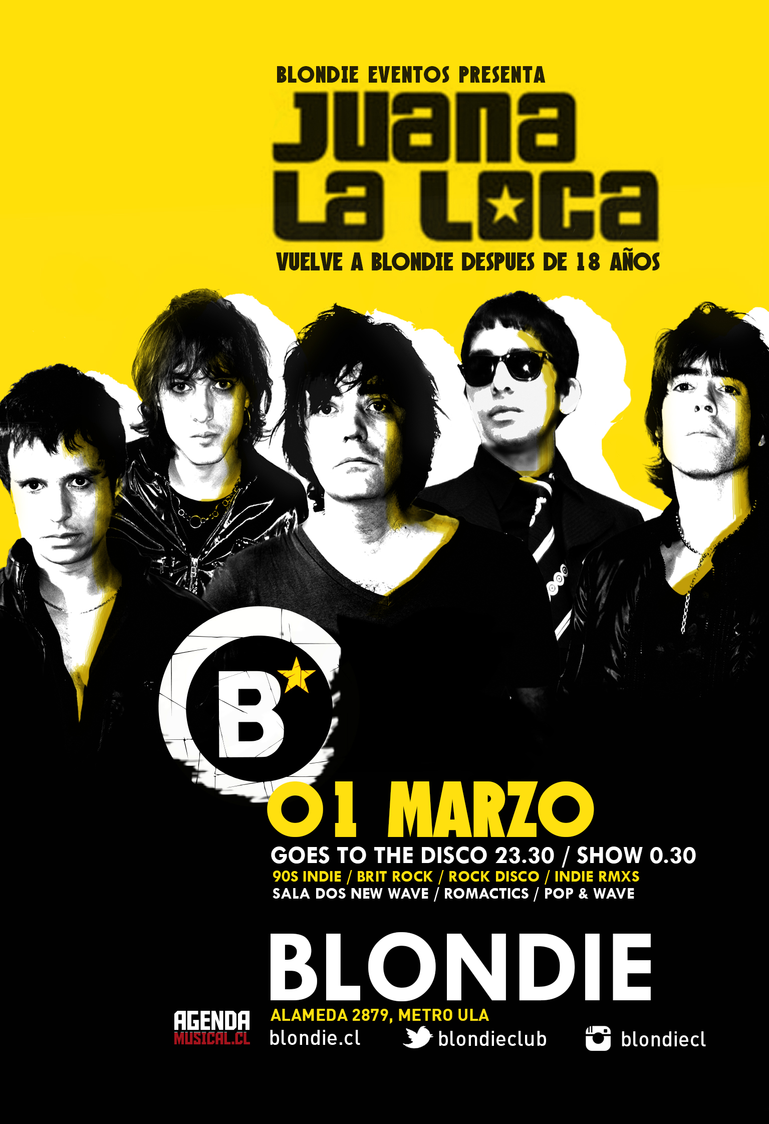 Banda argentina Juana La Loca se presentará en Blondie - Cooperativa.cl