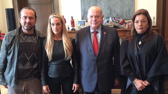 Insulza se reunió en Washington con la esposa de Leopoldo López ...