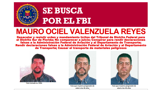 FBI ofrece millonaria recompensa por chileno acusado de accidente aéreo - Cooperativa.cl