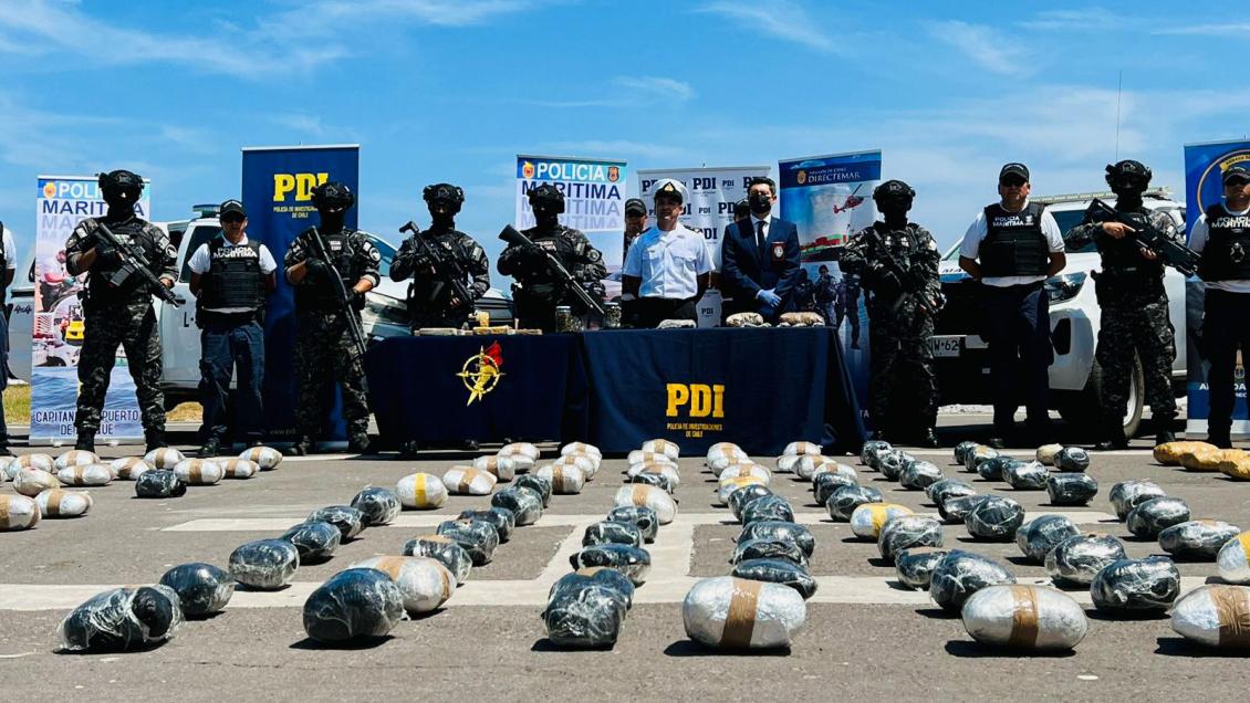 PDI y Armada incautaron 150 kilos de drogas en Arica e Iquique - Cooperativa.cl