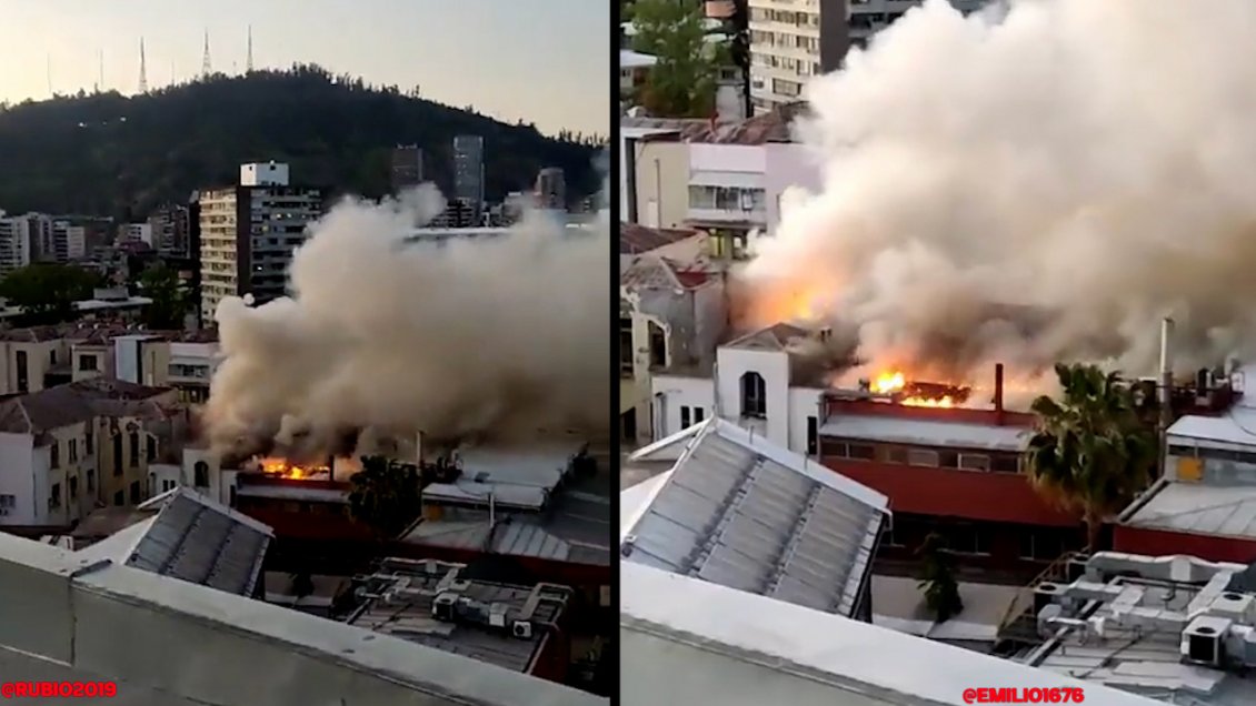 [Video] El incendio que afecta al Hospital Calvo Mackenna - Cooperativa.cl