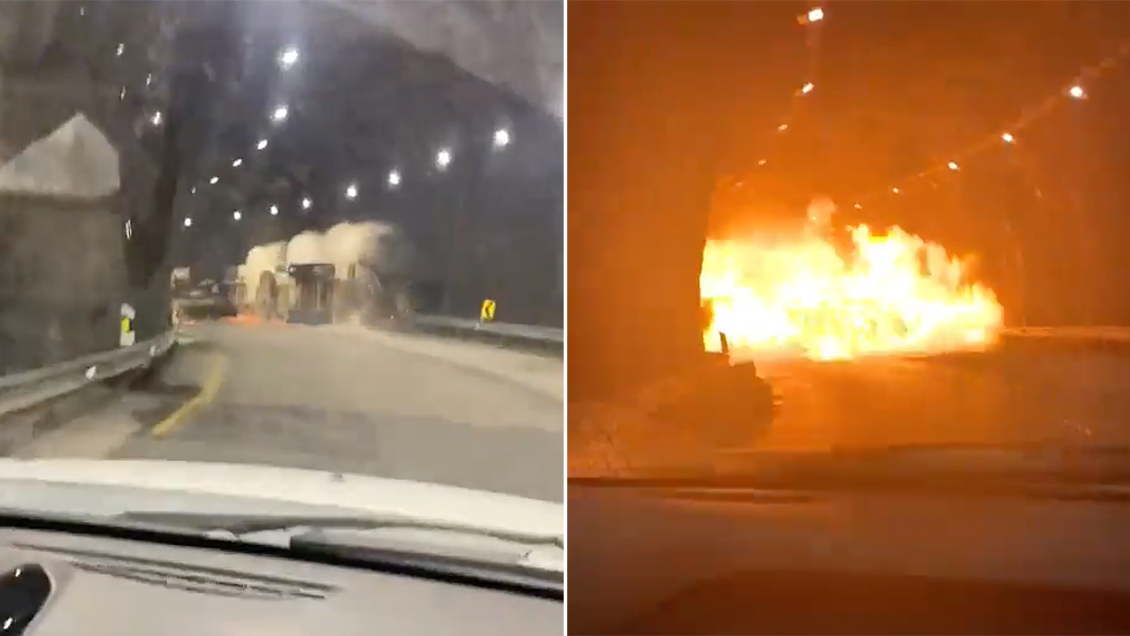 [Video] Camión que transportaba combustible estalló en túnel de ...