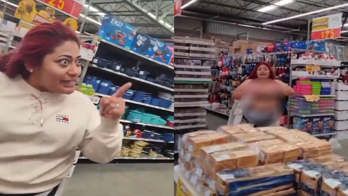[Video] Mujer se quitó la ropa en pleno supermercado para demostrar que ...