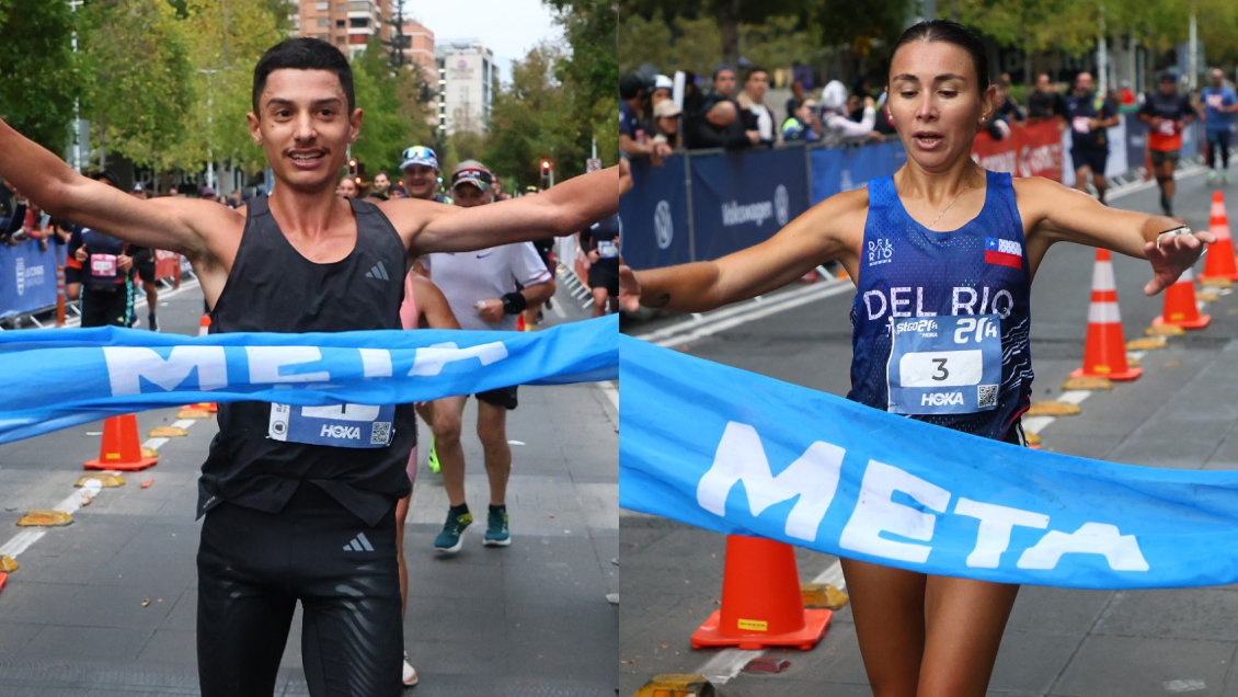 Ignacio Erario y Paulina Saavedra se impusieron en la carrera Santiago ...