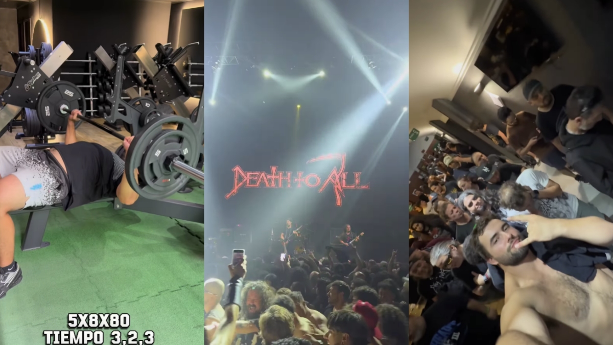 De oro y pesado: Lucas Nervi entrenó y se fue a ver death metal ...